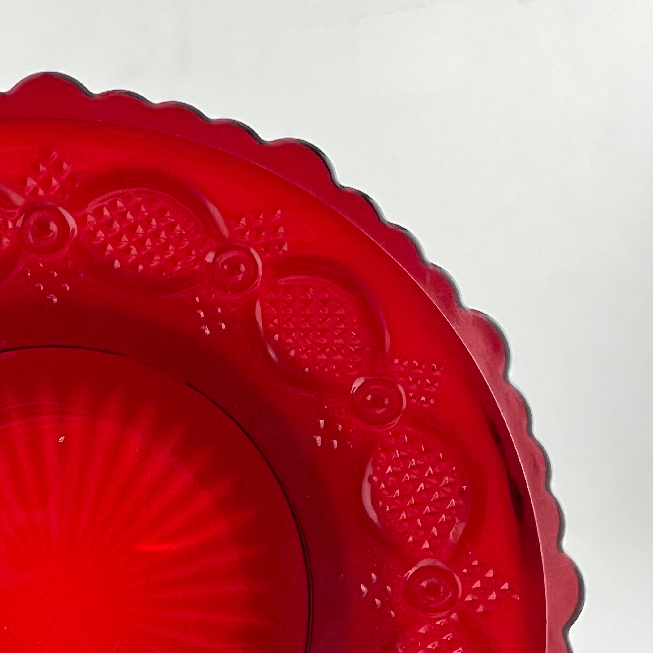 Vintage Red Glassware Cape Cod Ruby Red 1876 Avon by Wheaton - Etsy