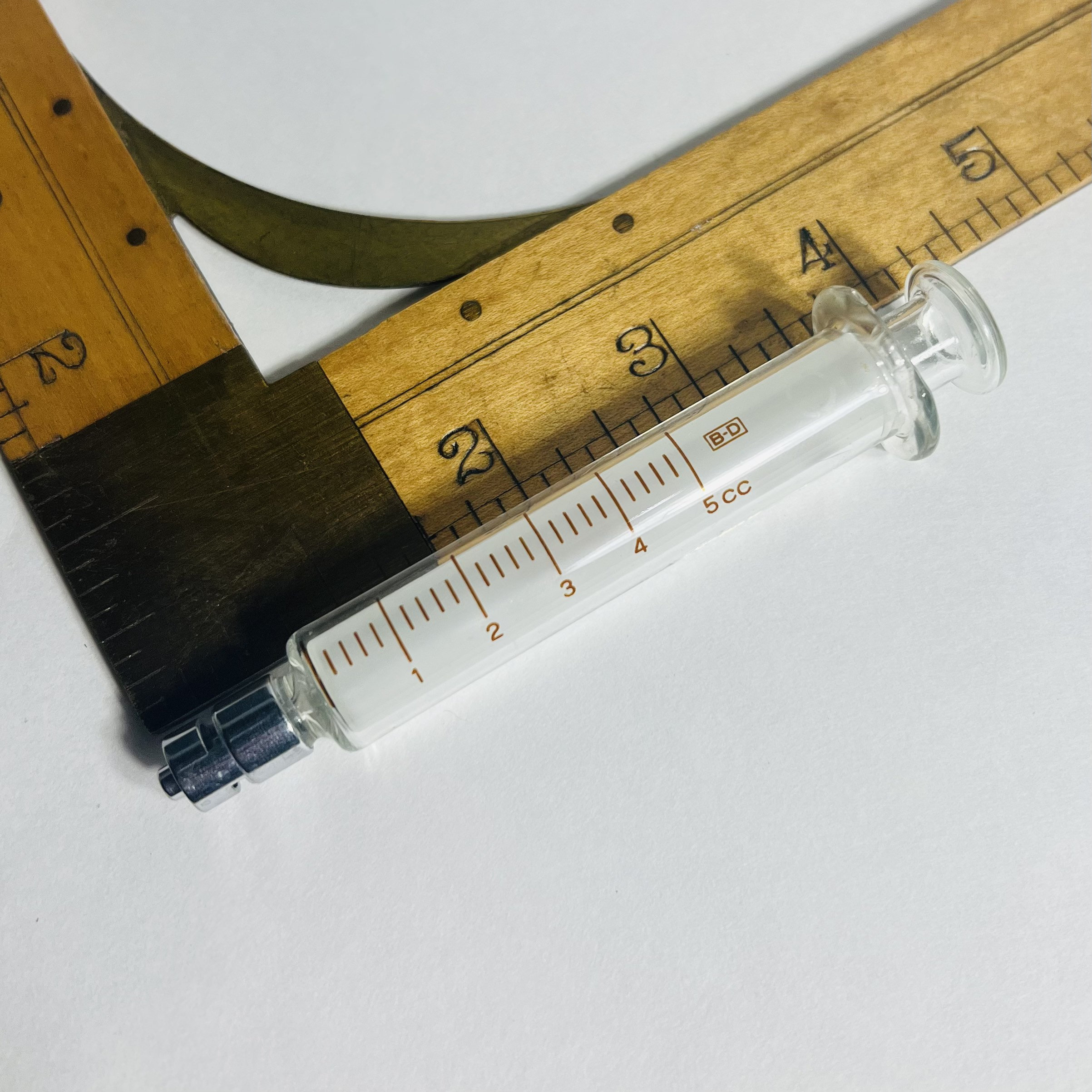 Vintage Glass Syringe, Apothecary or Goth Accent, Benson Dickinson ...