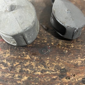 Vintage Industrial Decor, Old Gray Metal Pulleys - Etsy