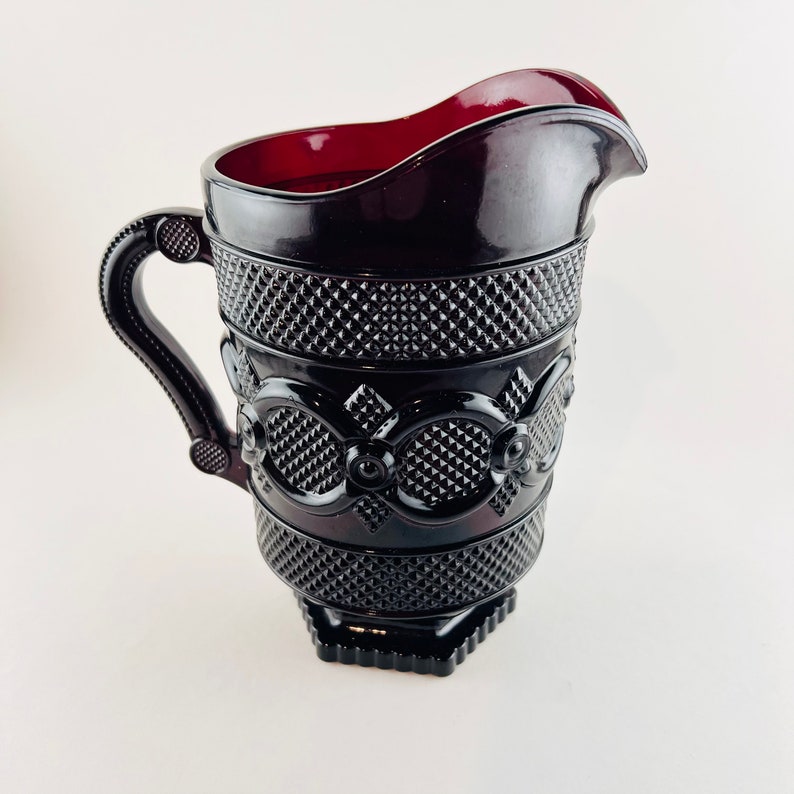 Vintage Red Glassware, Cape Cod Ruby Red 1876 Avon by Wheaton Glass ...