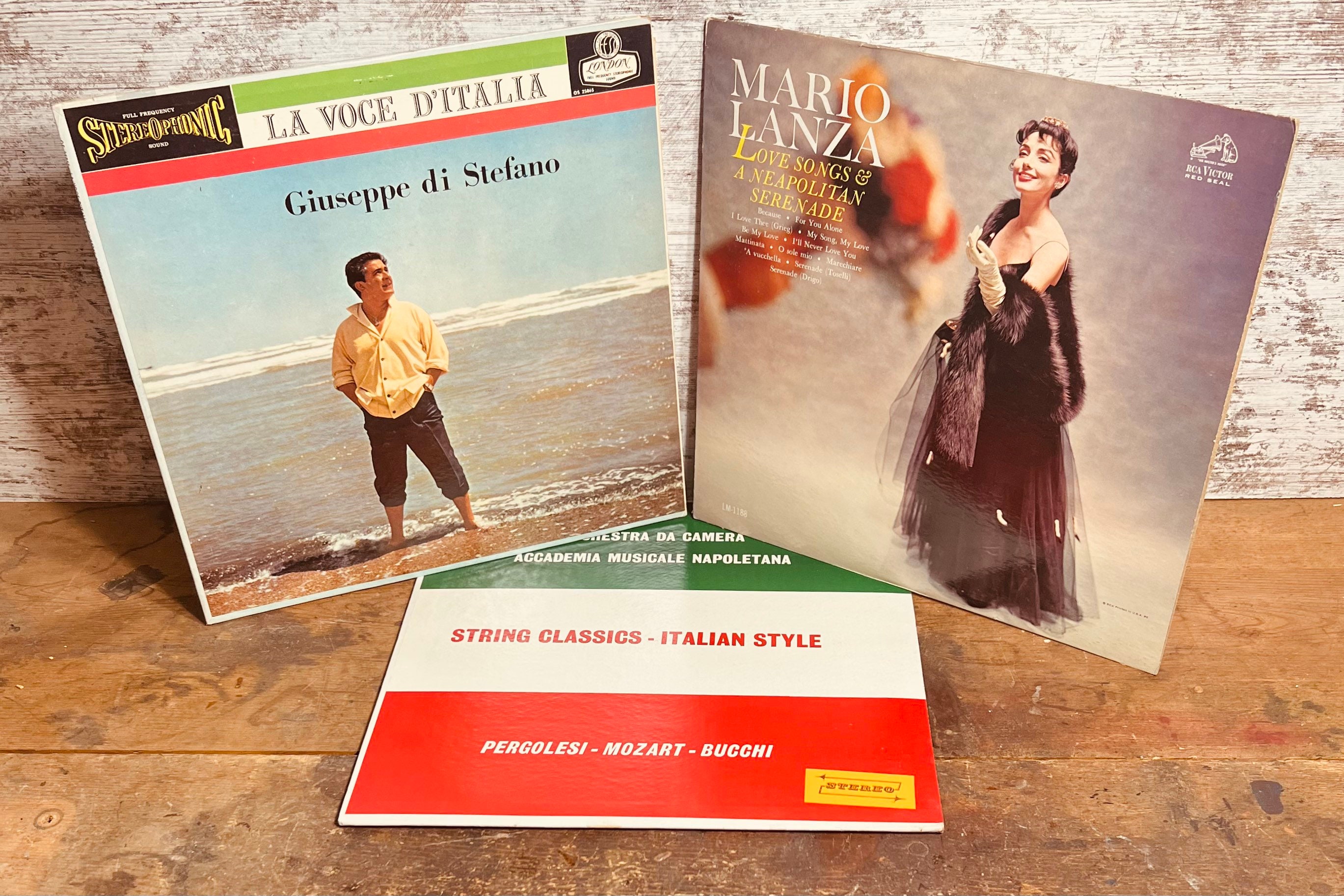 Classic Italian Records, Vintage Vinyl; Mario Lanza, Giuseppe Di ...