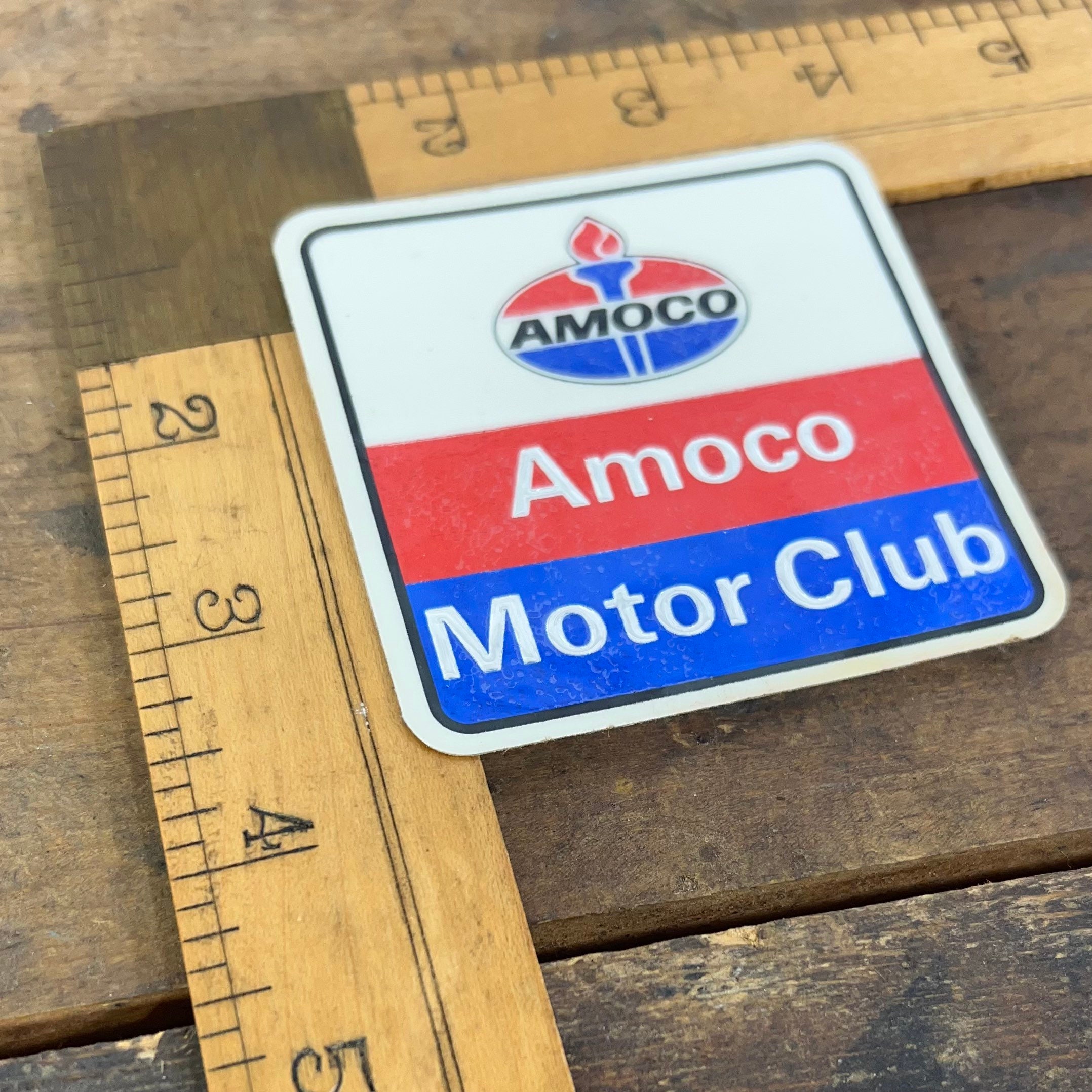 Amoco Motor Club Decal, New Old Stock 1960s and 1970s Amoco Motor Club ...