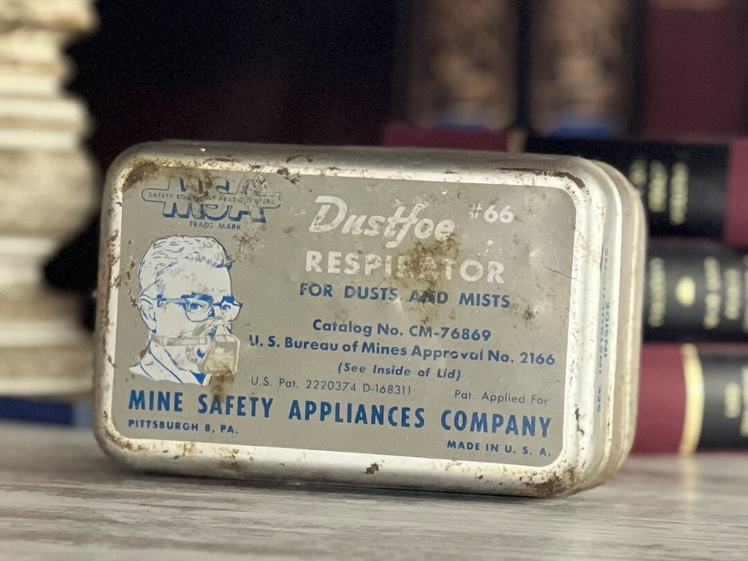 Vintage Tin, Dust Foe Respirator - Etsy