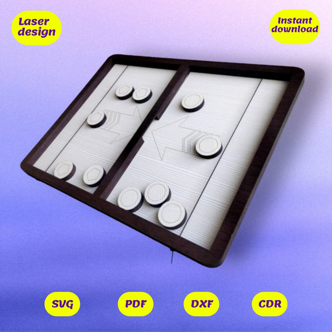 Board Game Design for Laser Cut, Digital Files, Cdr, Dxf, Ai, Svg,pdf ...