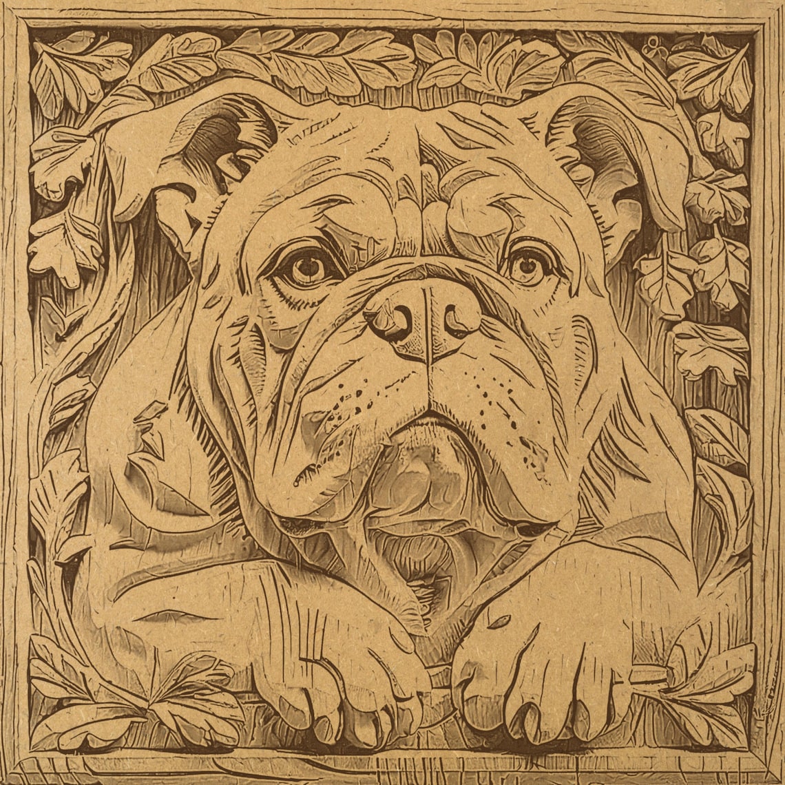 3D Laser Engrave Bulldog PNG, 3D Illusion, Laser Ready , Laser Burn ...