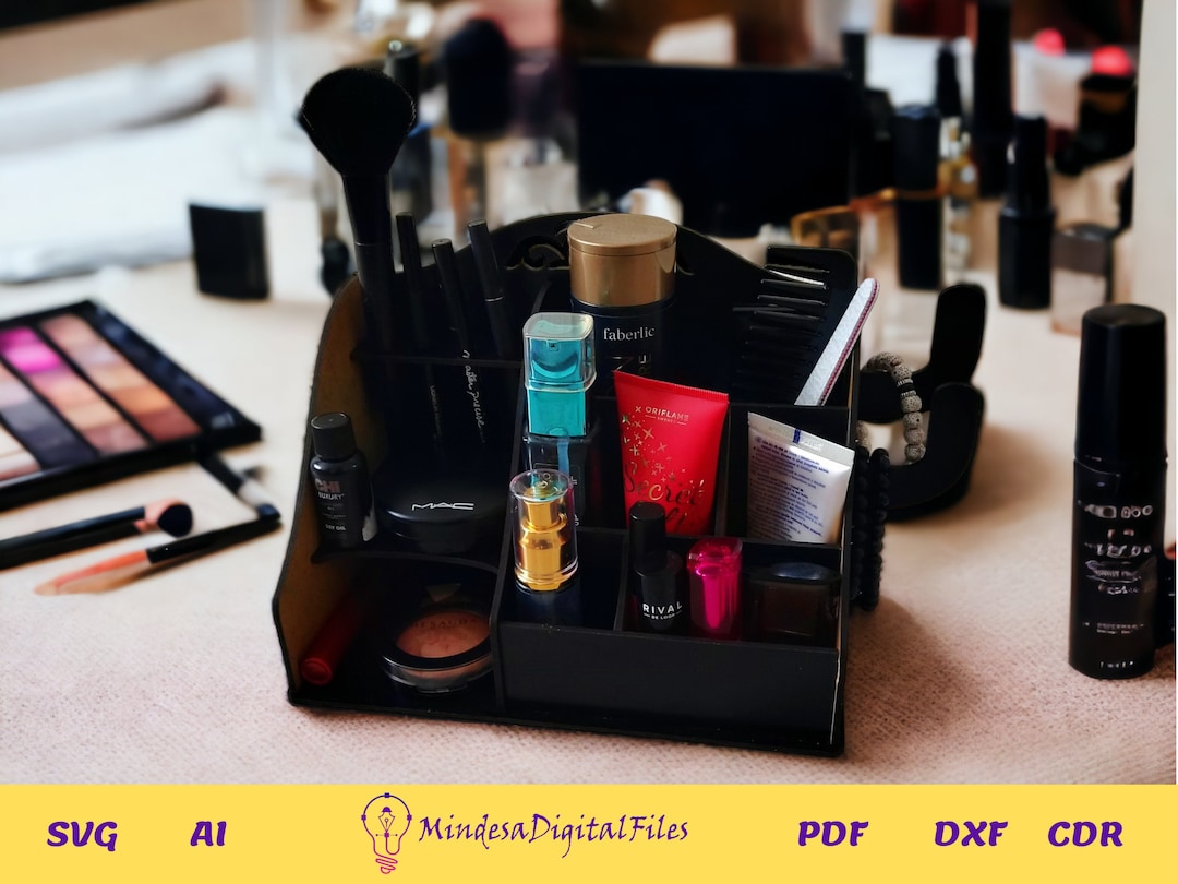 Cosmetic Organizer Design for Laser Cut, Digital Files, Cdr, Dxf, Ai ...