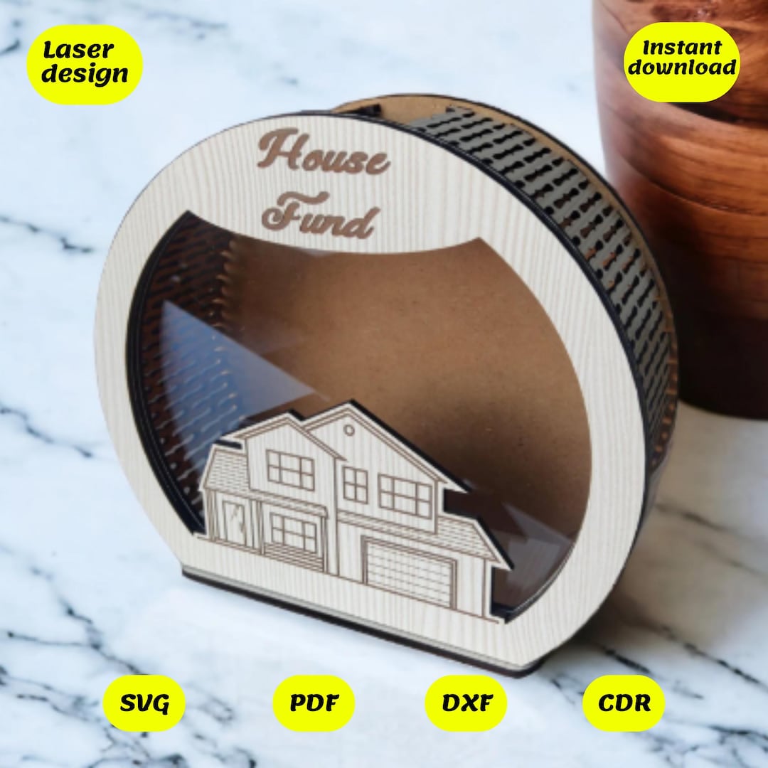 Front Part House Fund Design for Changeable Bank Laser File, Digital ...