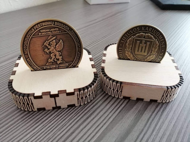 Laser Cut Coin Display Stand Design (digital Files) - Etsy