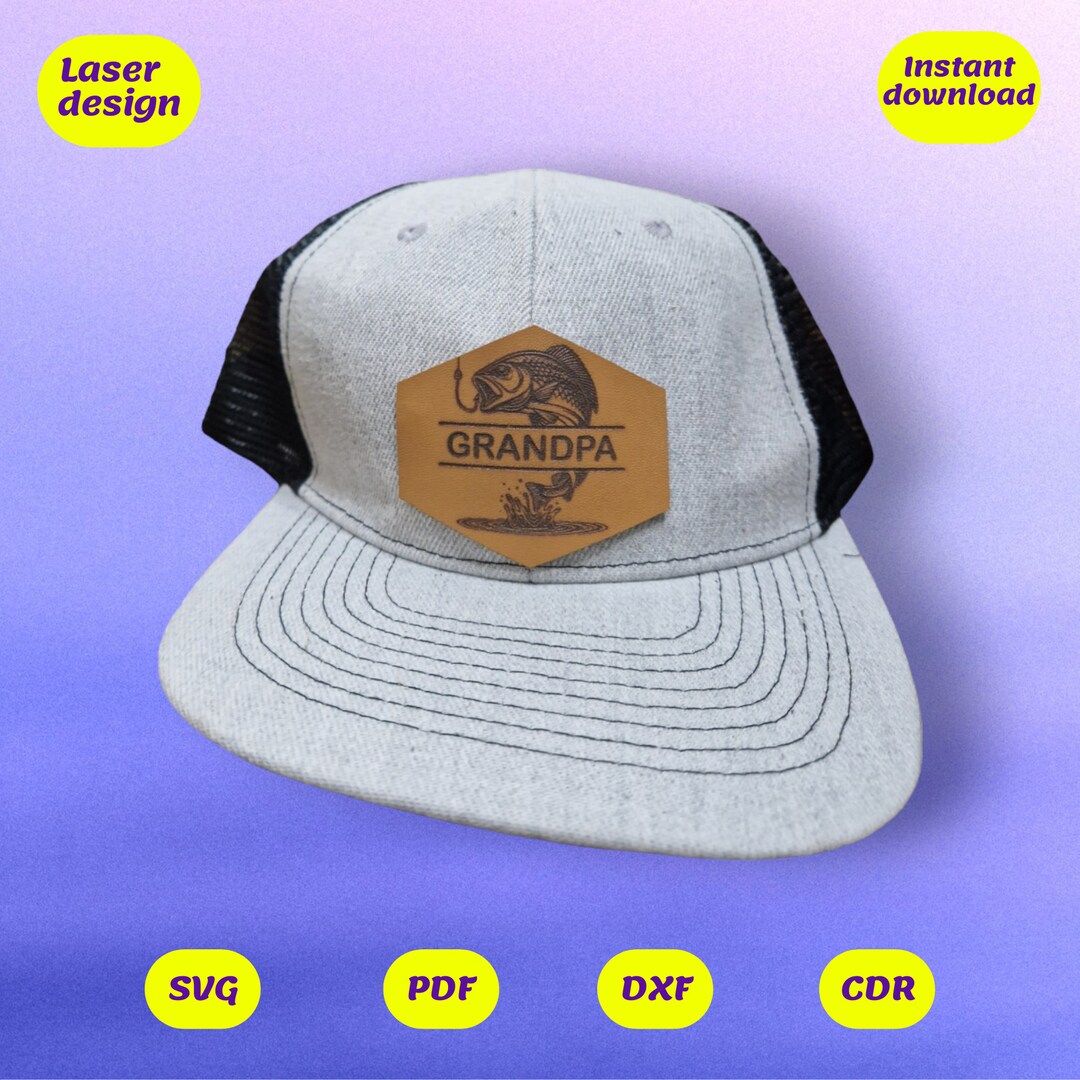 Hat Patch Laser File, Laser Design, Svg Files, Laser Cut Files ...