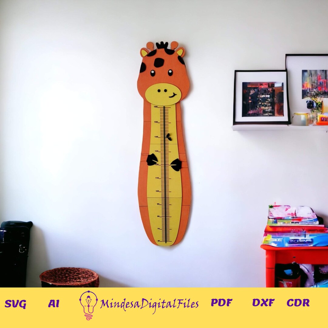 Height Chart for Kids Design for Laser Cut, Metric and Imperial, Laser ...