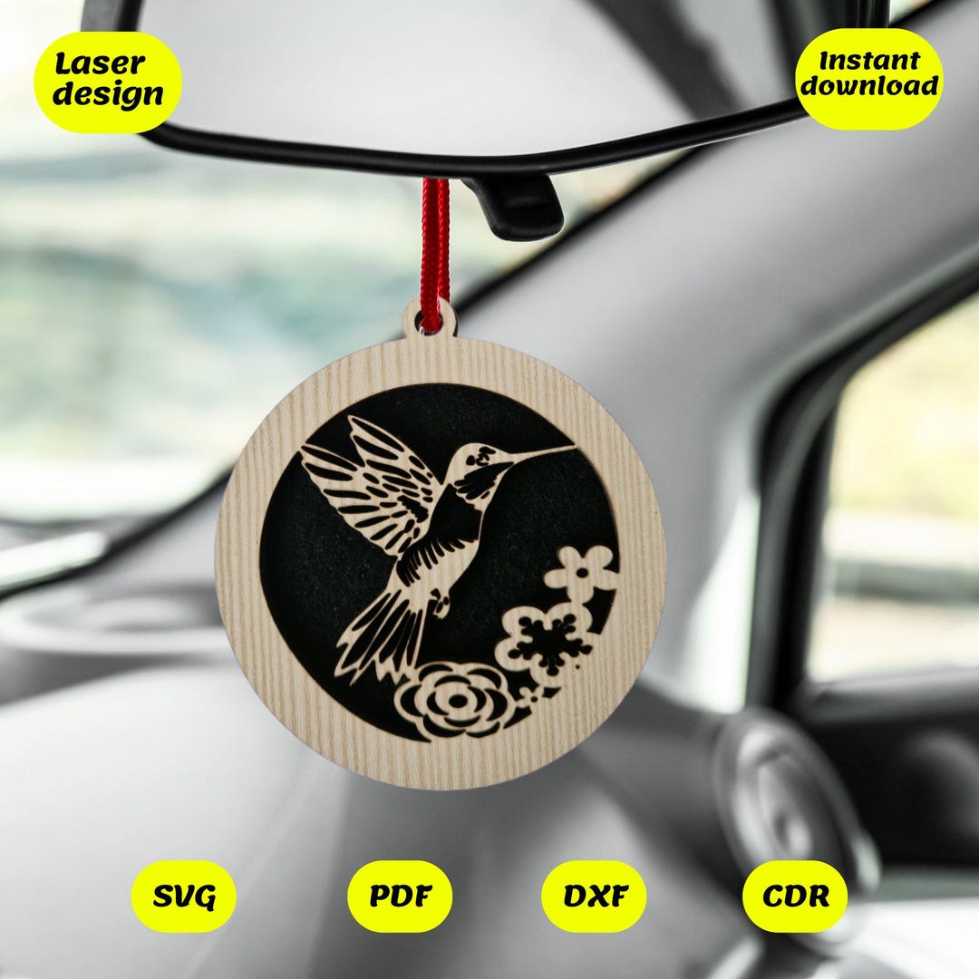 Air Fresheners Hummingbird Laser File, Svg Cut File, Laser Design, Cnc ...