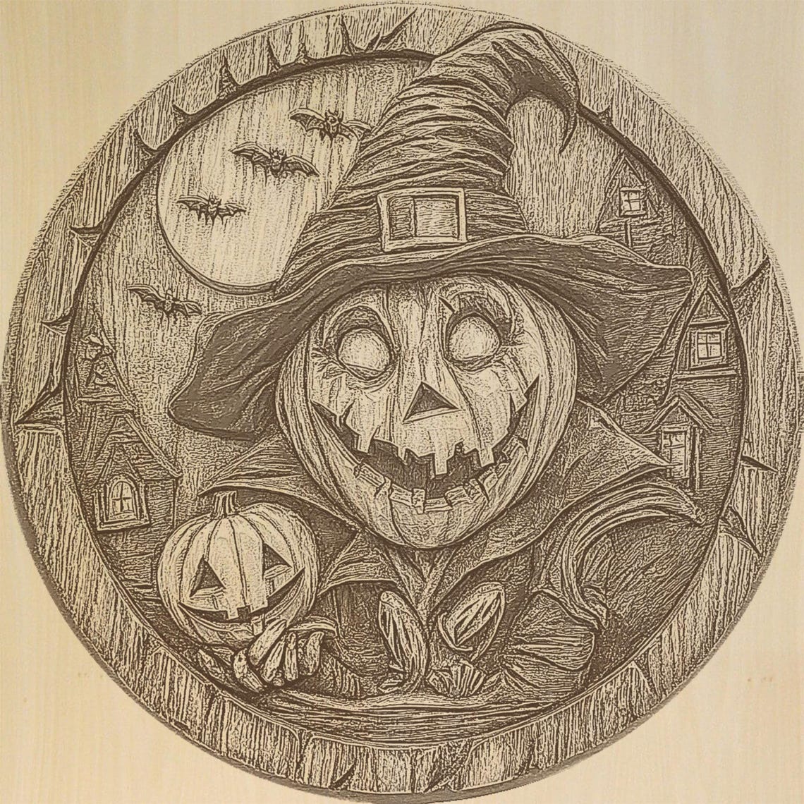 3D Effect Laser Engraved Pumpkin Head File (png, Svg, Jpg, Bmp) - Etsy
