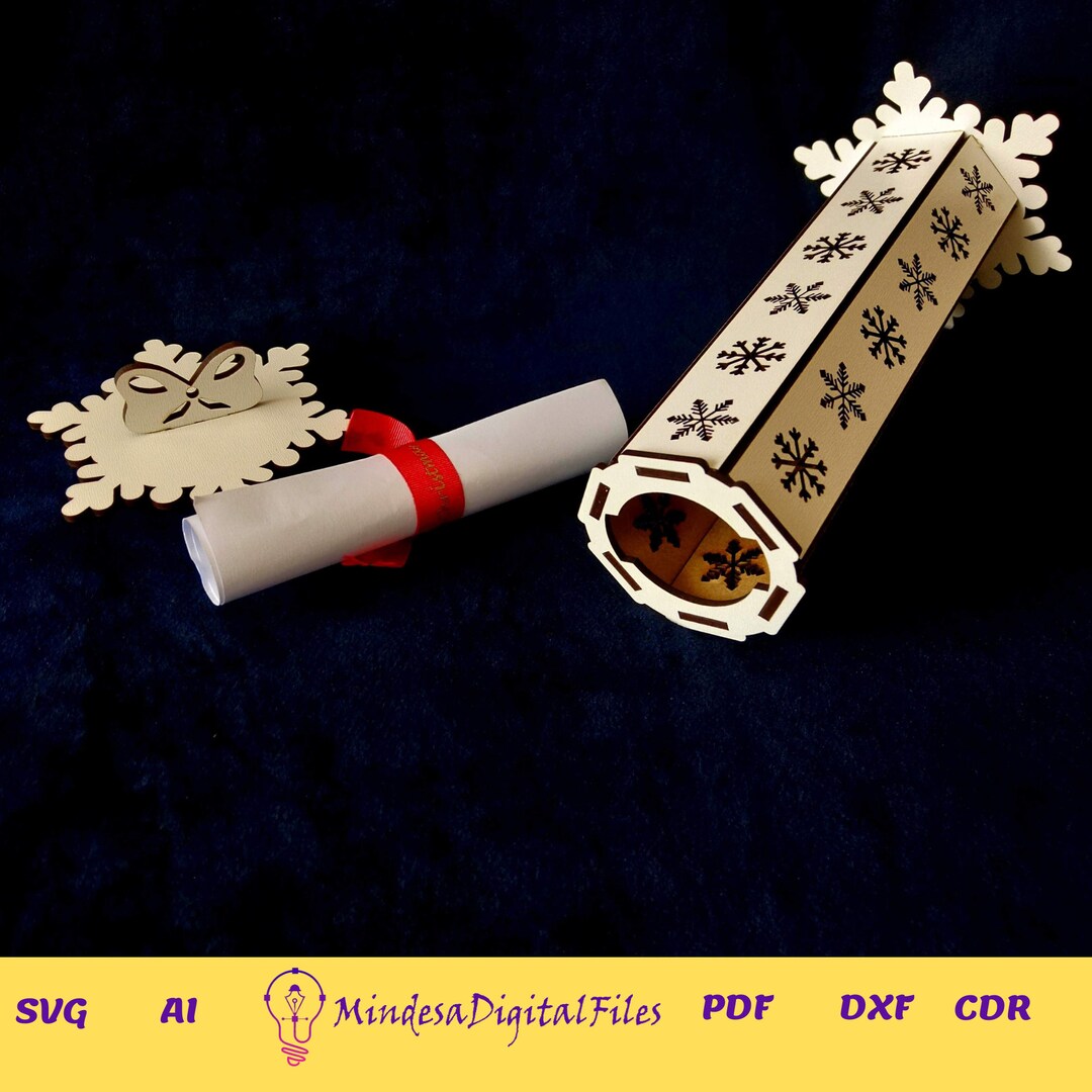 Christmas Letter Box Designs for Laser Cut, Digital Files, Cdr, Dxf, Ai ...