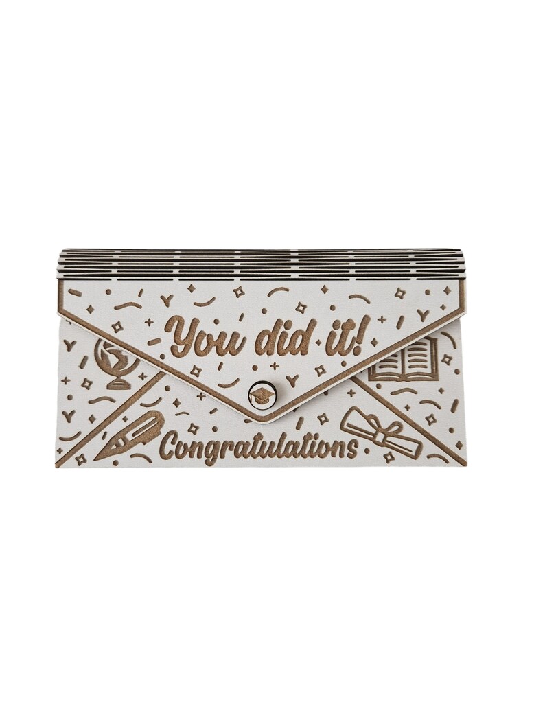 Laser Cut Graduation Gift Envelope SVG | Money Card Holder (digital ...