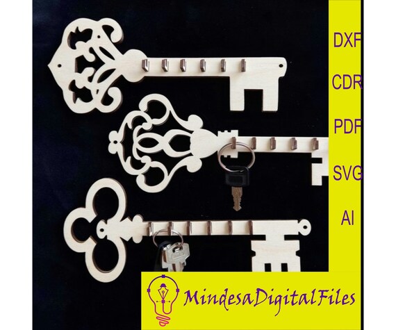 Keys Hangers Design for Laser Cut Digital Files Cdr Dxf | Etsy