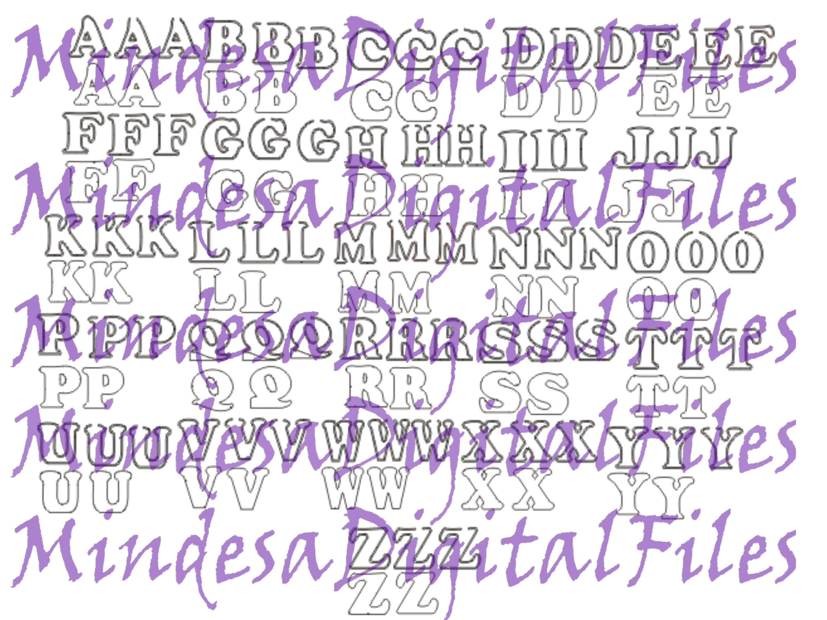Letter Bank SVG Bundle: A-Z Laser Cut Files (30cm) (digital Download ...