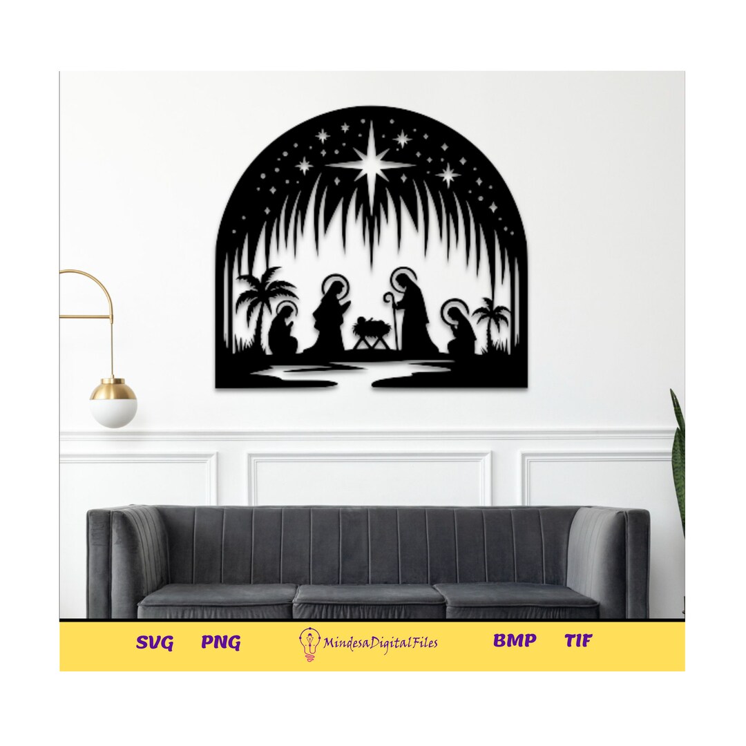 Navity Scene Wall Art Design for Laser Cut, Cnc, Laser Files,laser Svg ...