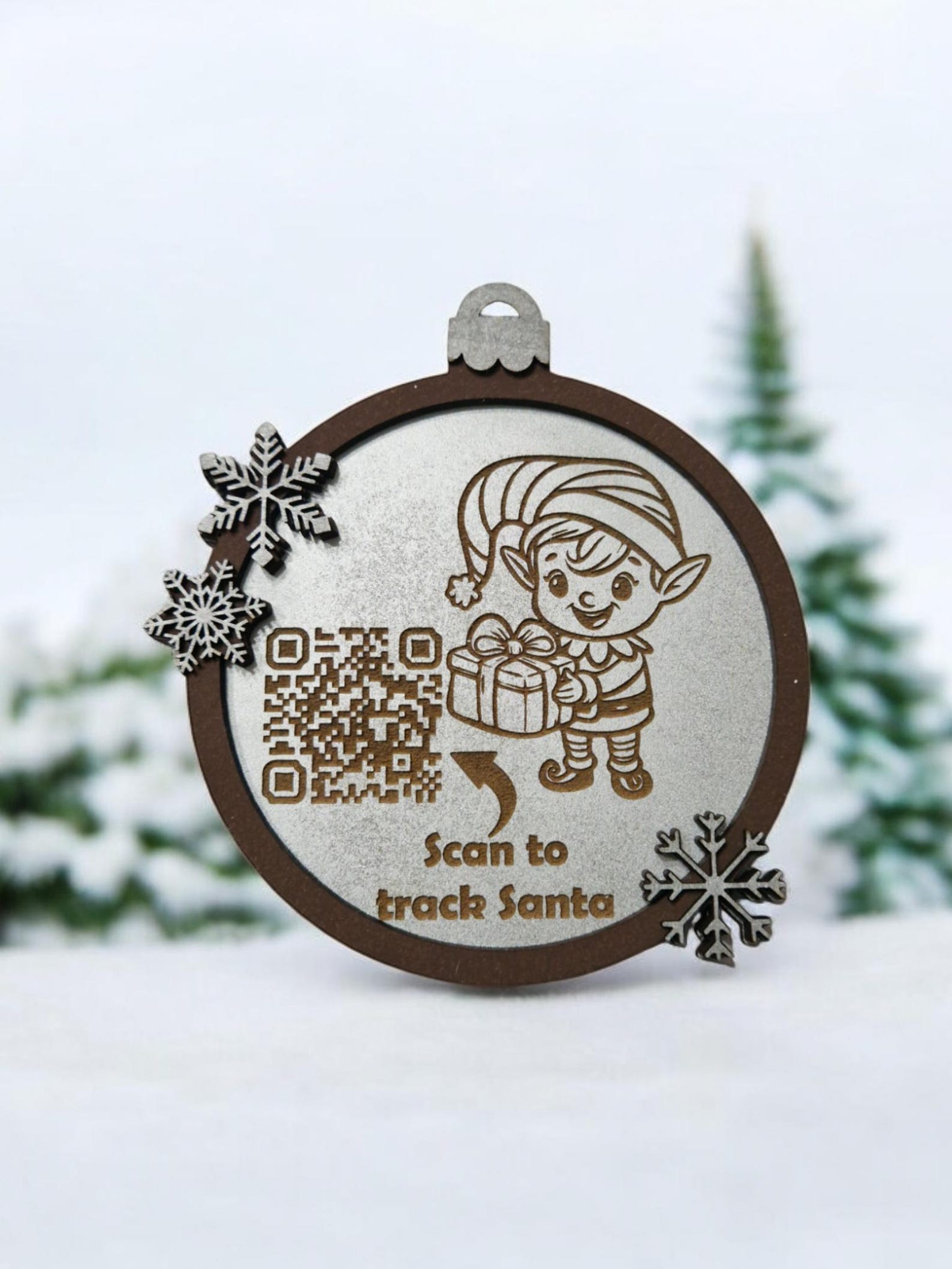 Laser Cut File Christmas Santa Tracker Elf, Laser Design, Svg Files ...