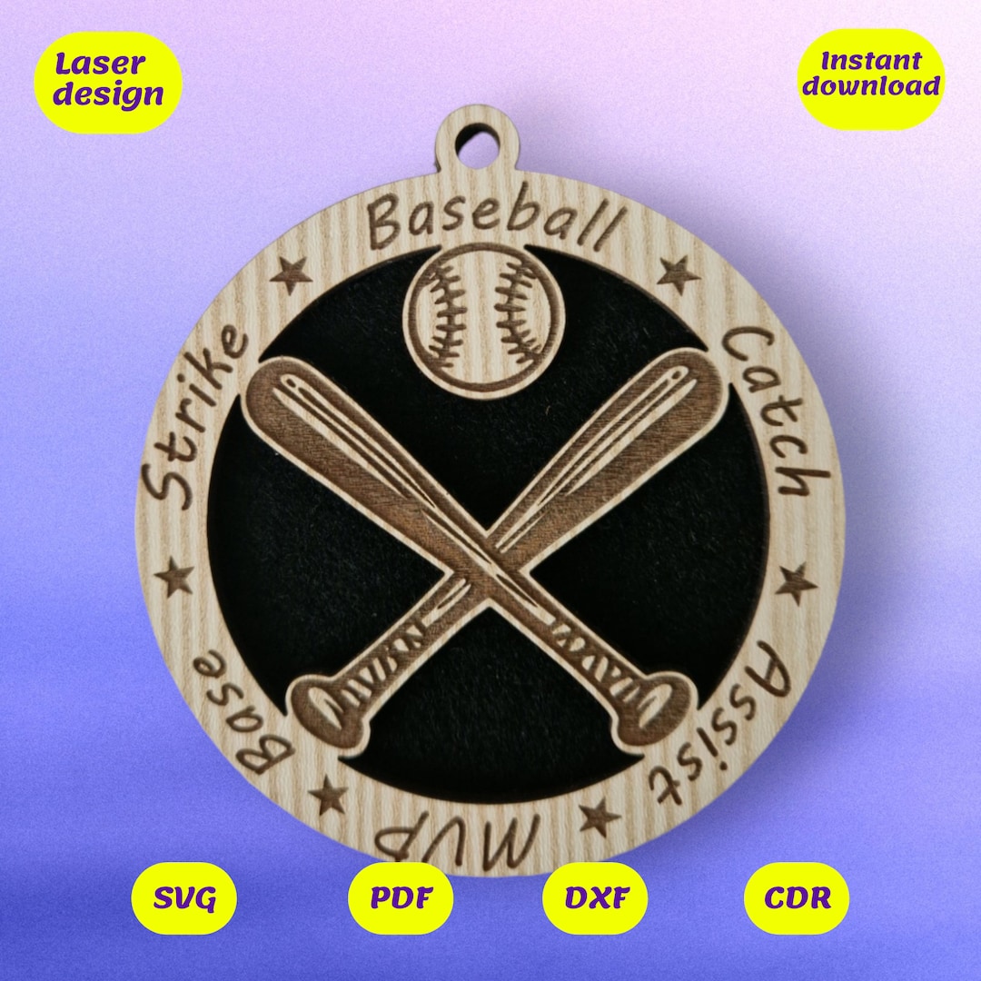 Air Fresheners Baseball Laser File, Svg Cut File, Laser Design, Cnc ...