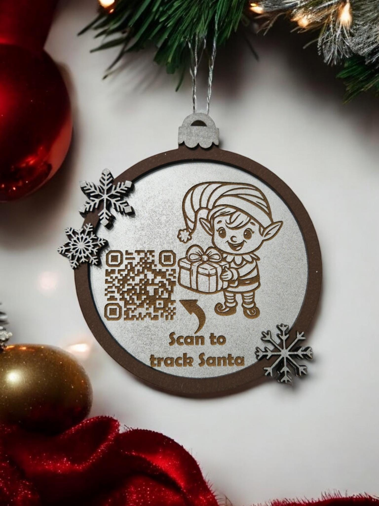 Laser Cut File Christmas Santa Tracker Elf, Laser Design, Svg Files ...