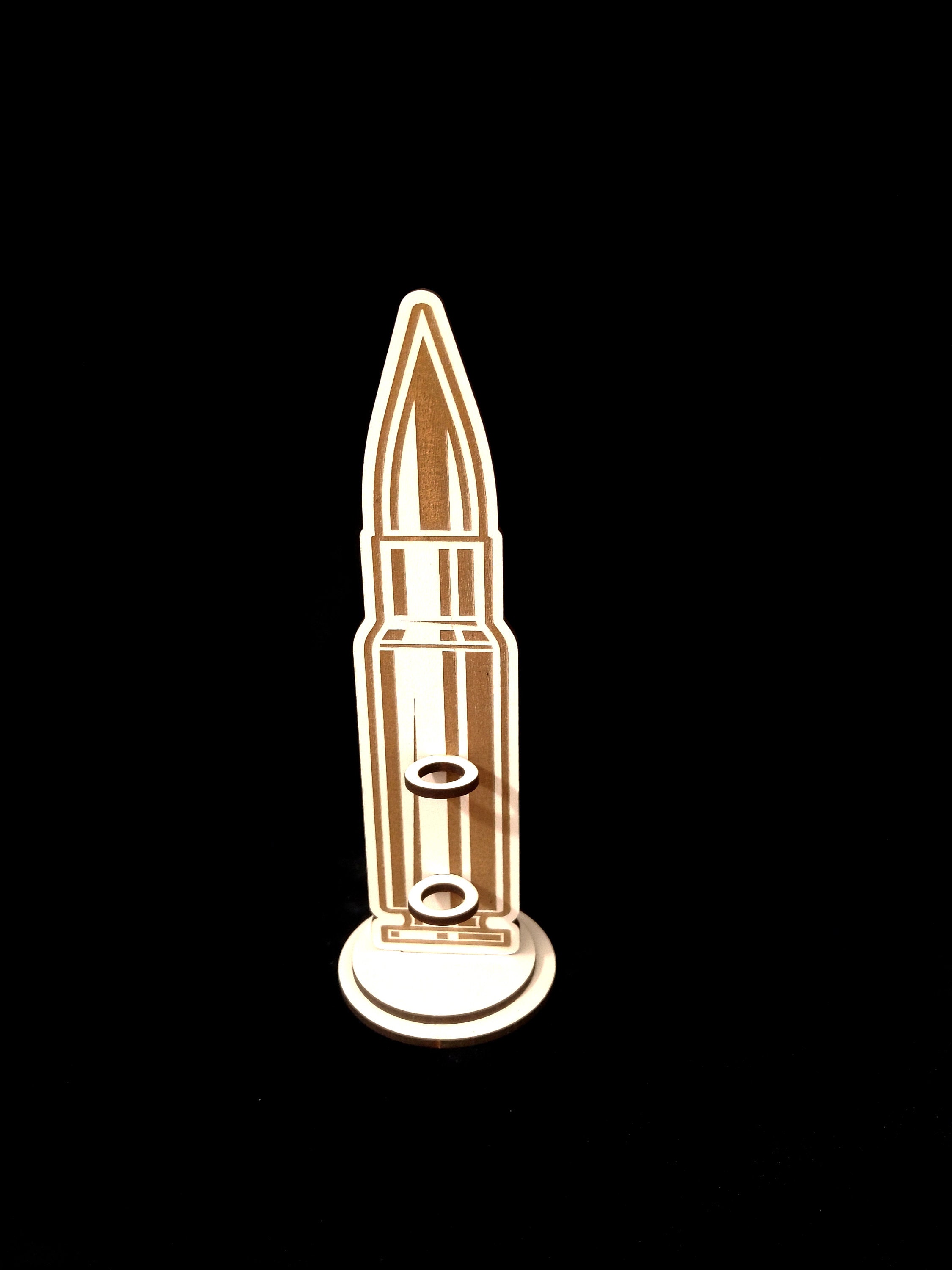 Bullet Shape Pen Stand Design for Laser Cut Digital Files - Etsy