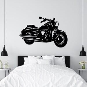 Motorcycle Wall Art Design for Laser Cut, Cnc, Digital Files, Cdr, Dxf ...