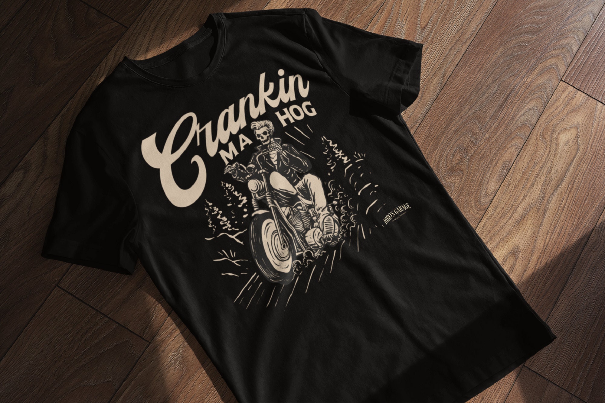 Adult Motorcycle Shirt Crankin' Ma Hog Funny Biker T-shirt Vintage Riding Tee - Etsy