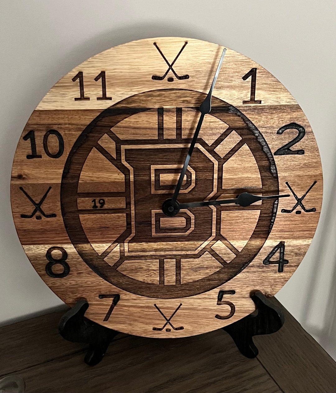 Wooden Clock, Clocks, Sports, Inspirational, Family, Gift, Wedding ...