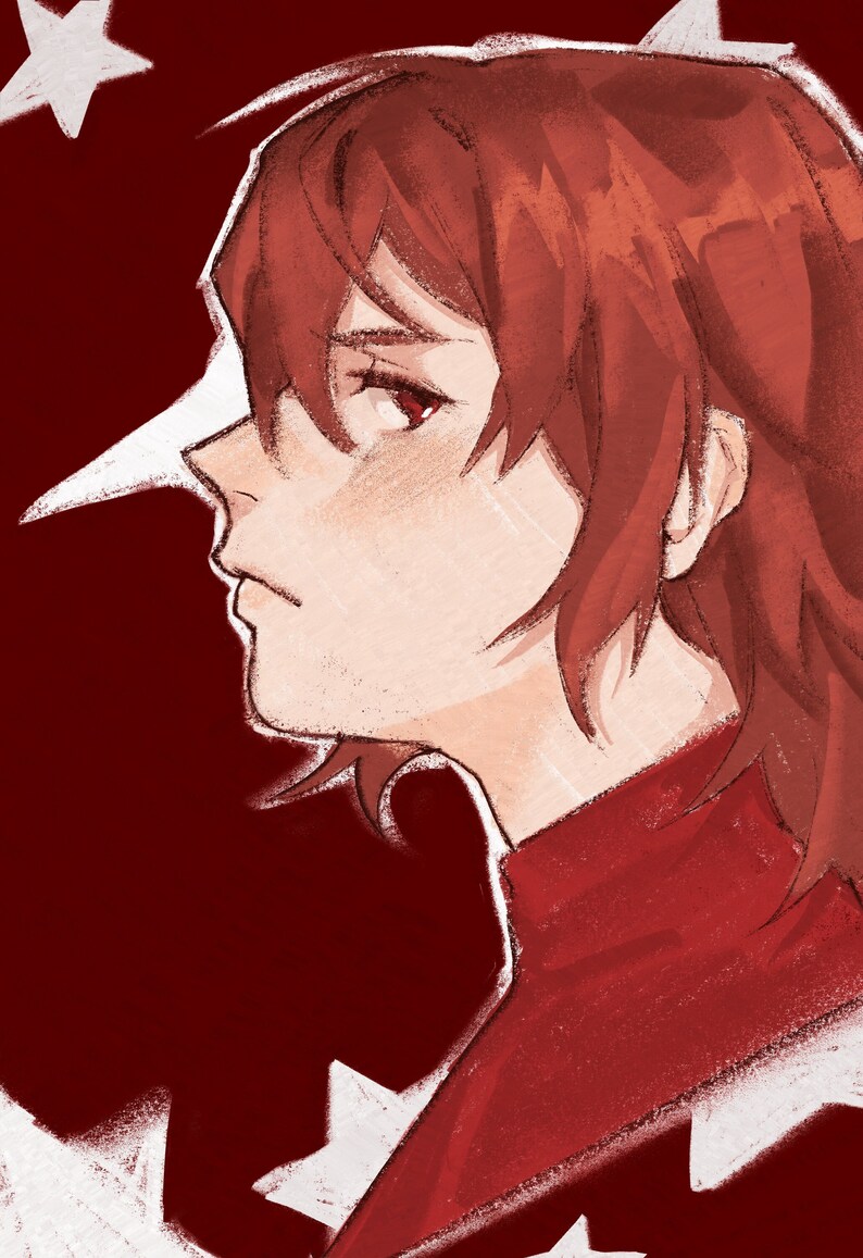 Red Crow Akechi Goro Crow Persona 5 Royal Portrait Print - Etsy