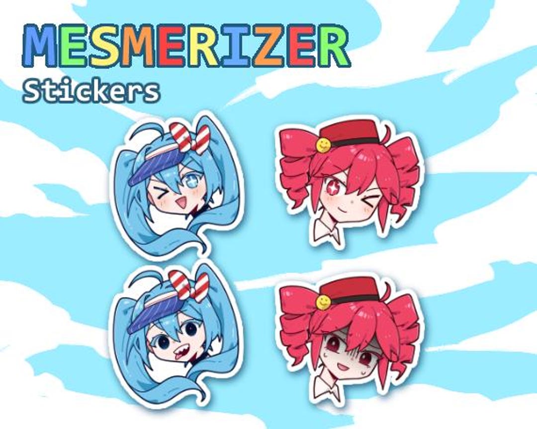 Vocaloid Stickers Hatsune Miku & Kasane Teto Mesmerizer - Etsy