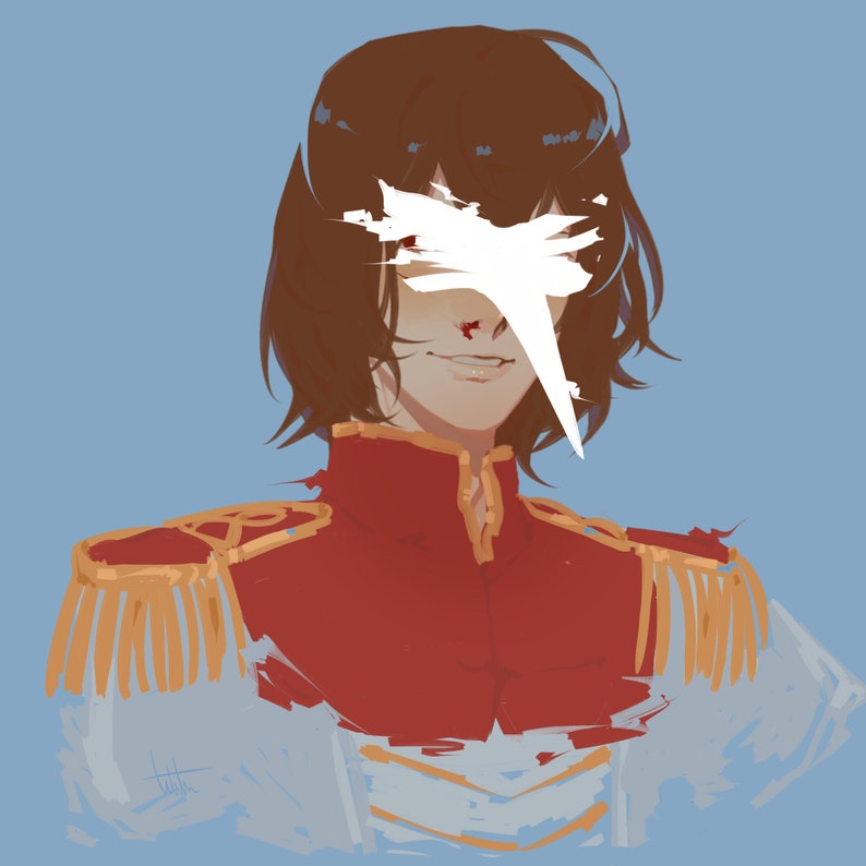 White Mask Akechi Goro Crow Persona 5 Royal Portrait Print - Etsy