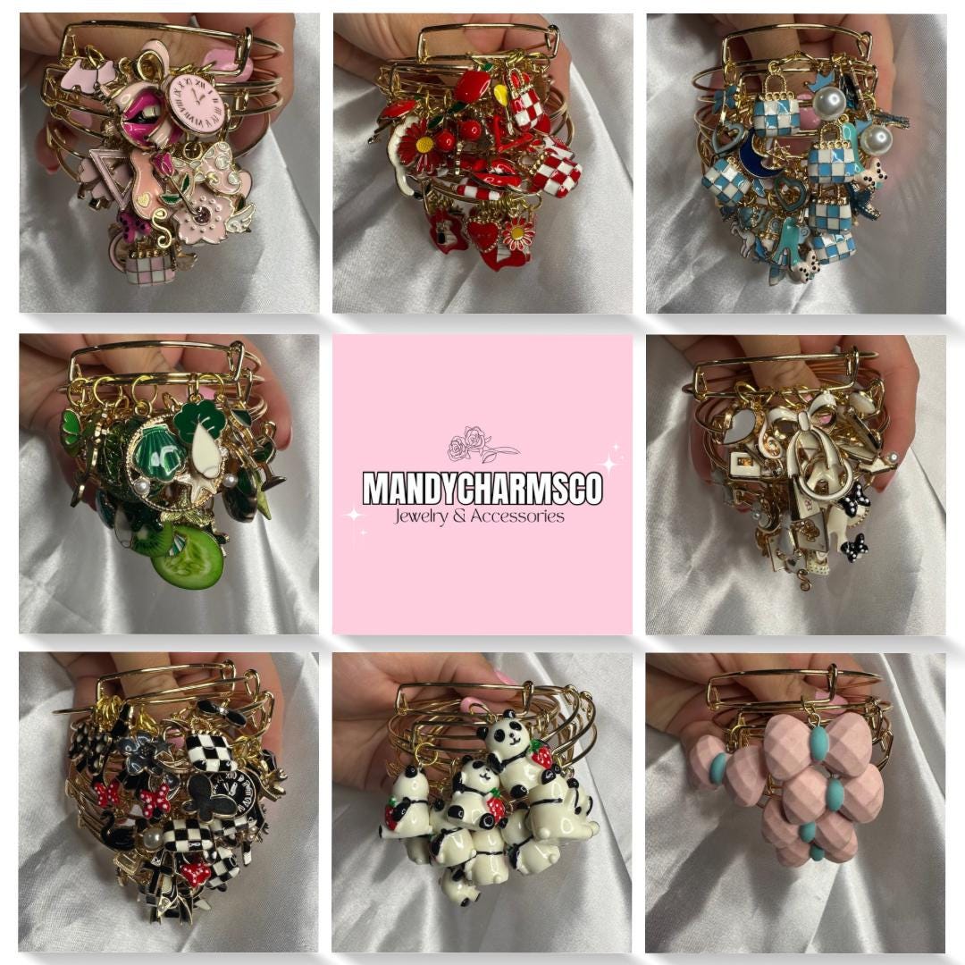 Charm Bangles, Stainless Steel, Gold Bangles, Fancy Bangles, Charm ...