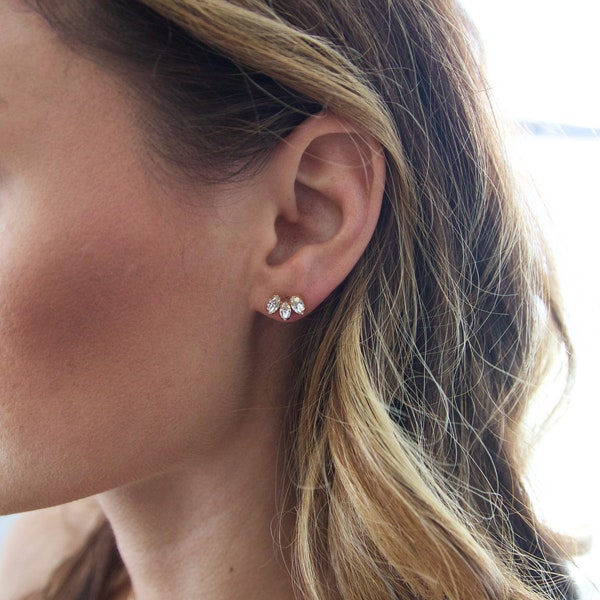 Simple Pearl Studs - Etsy