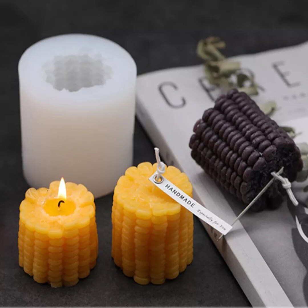 3D Corn DIY Silicone Mould/ Candle Silicone Mould/ Handcrafts Making ...