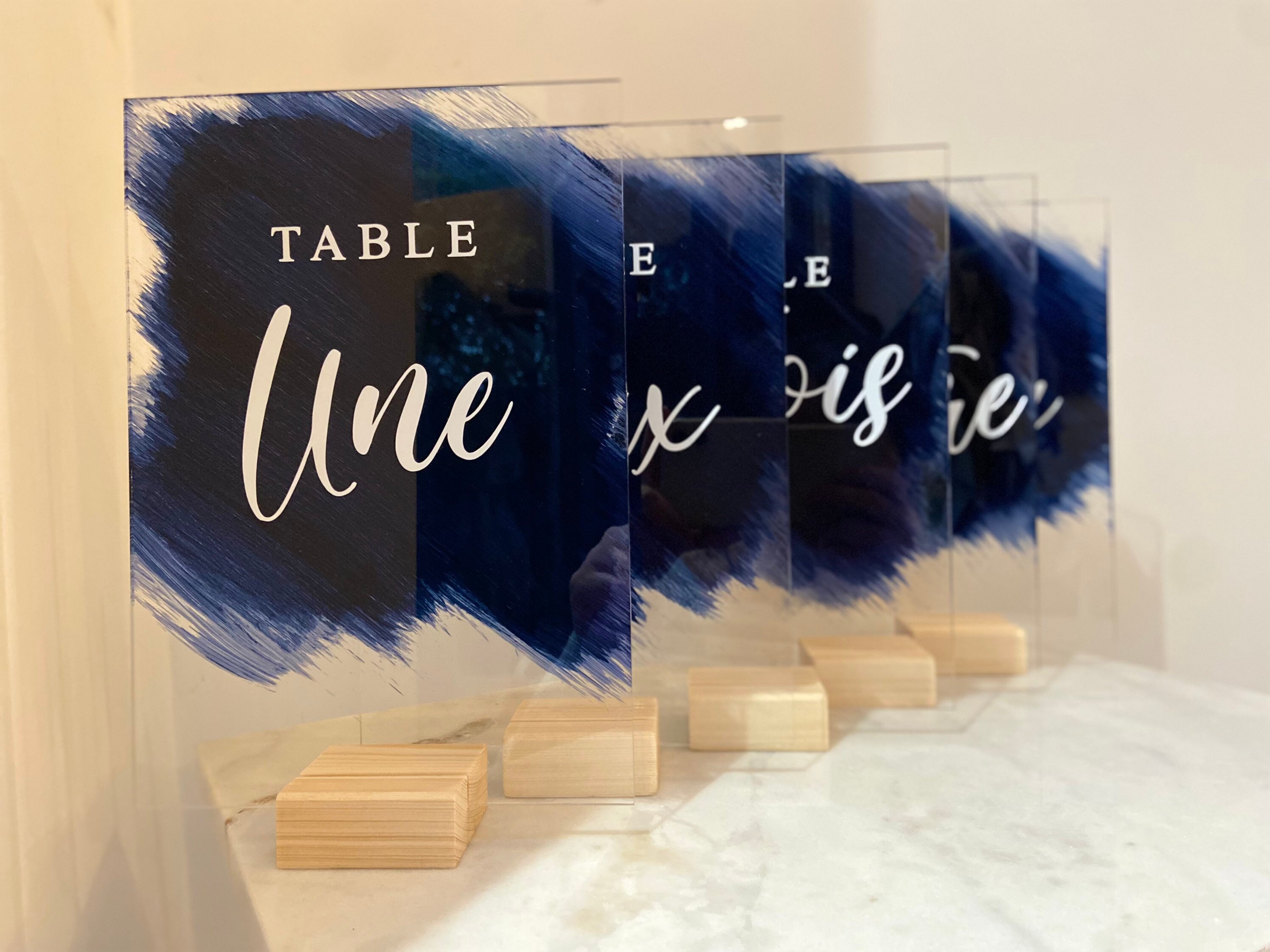Personalised Rectangle Table Numbers Acrylic Table Numbers - Etsy UK