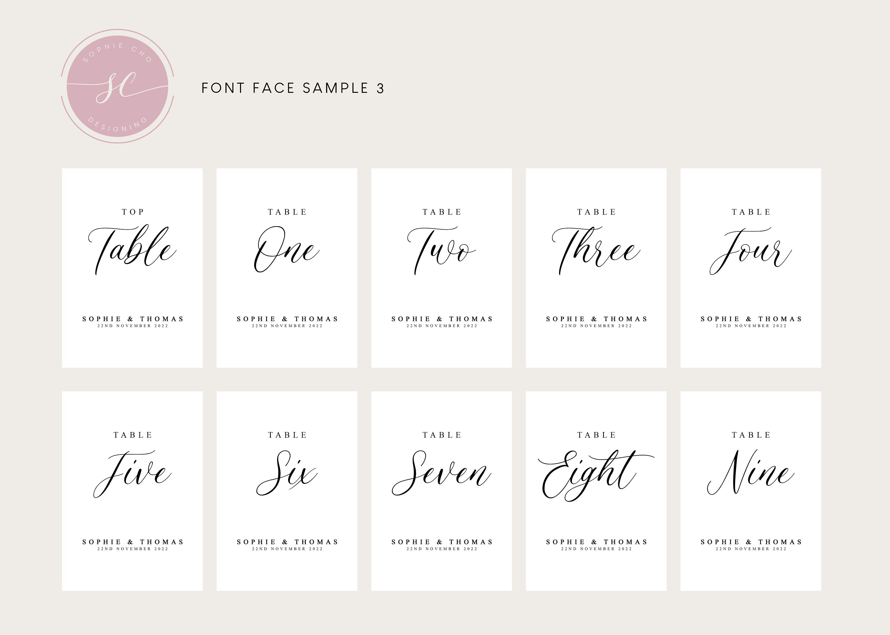 Personalised Printed Wedding Table Numbers Cardstock Table - Etsy UK