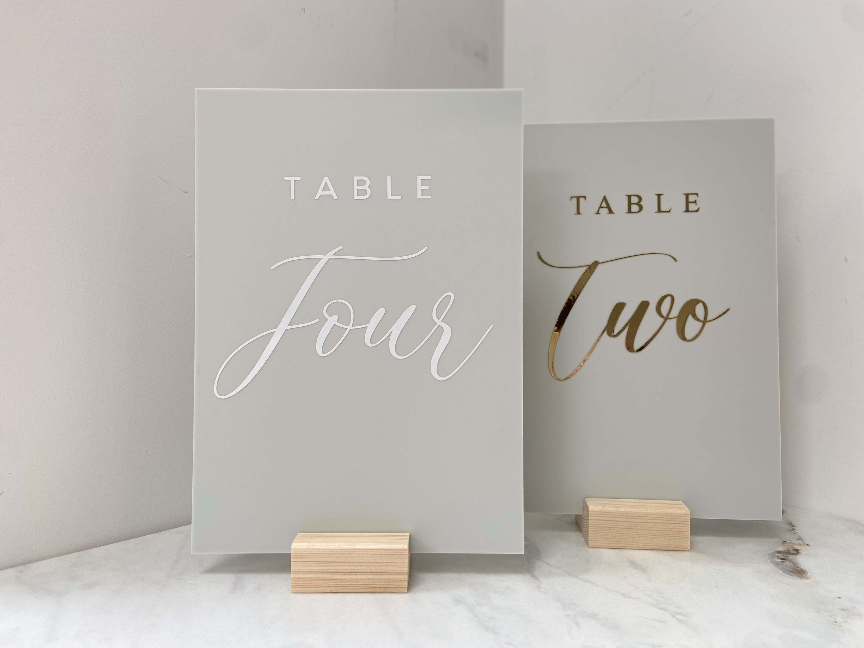 Personalised Rectangle Table Numbers Acrylic Table Numbers - Etsy UK