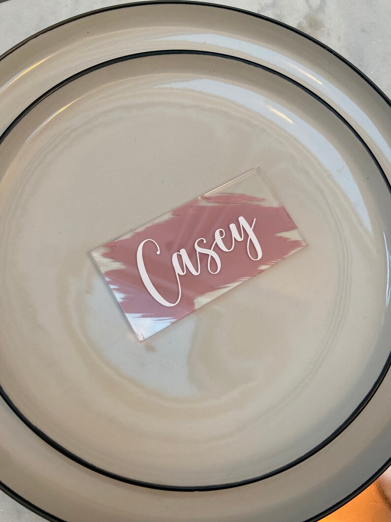 Personalised Wedding Place Names Place Cards Acrylic Place - Etsy UK