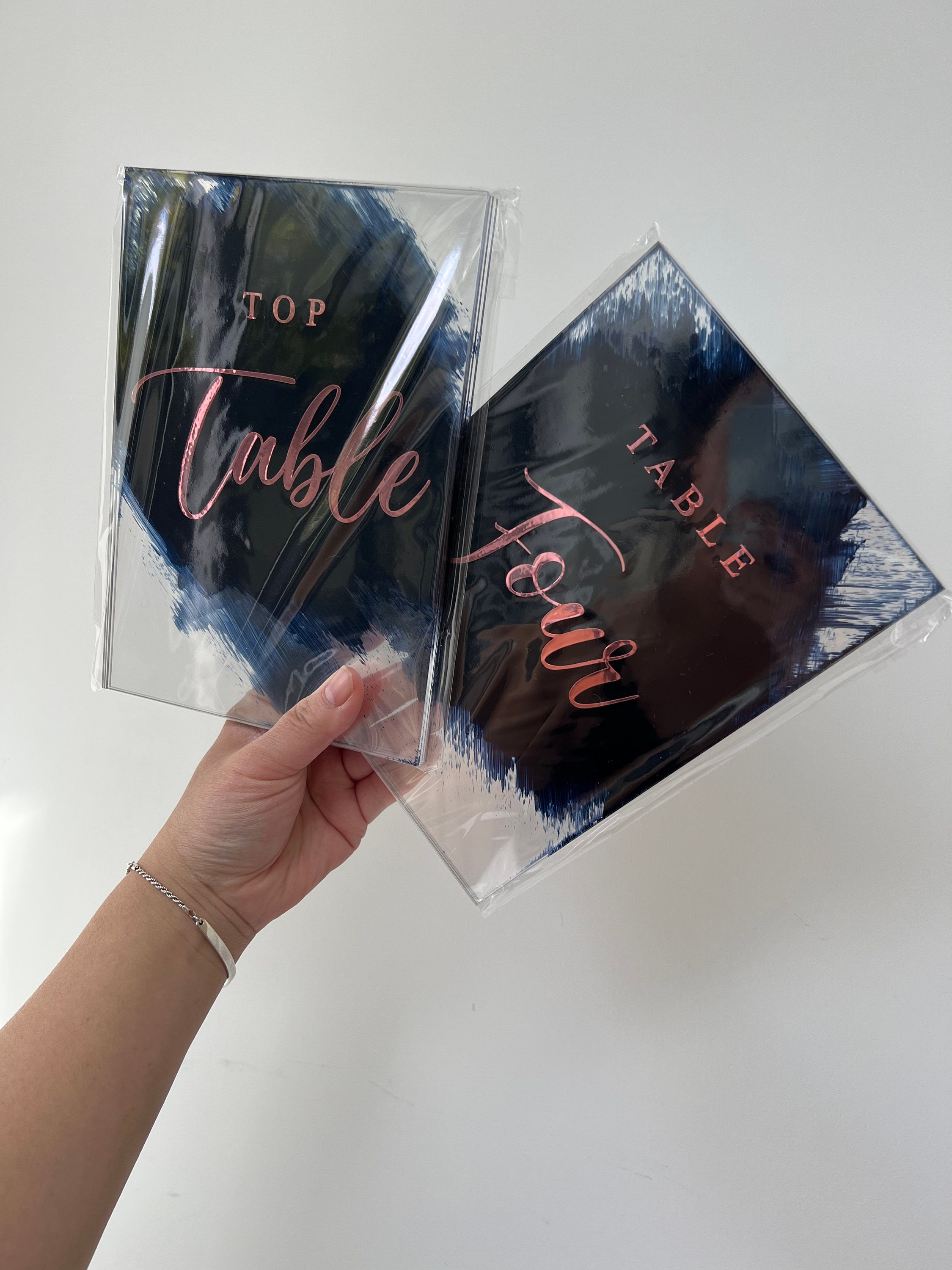 Personalised Rectangle Table Numbers Acrylic Table Numbers - Etsy UK