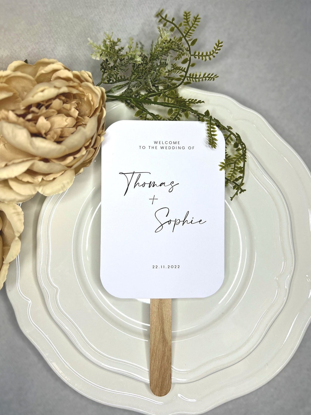 Personalised Summer Wedding Fans Wedding Fans Summer Wedding Wedding ...