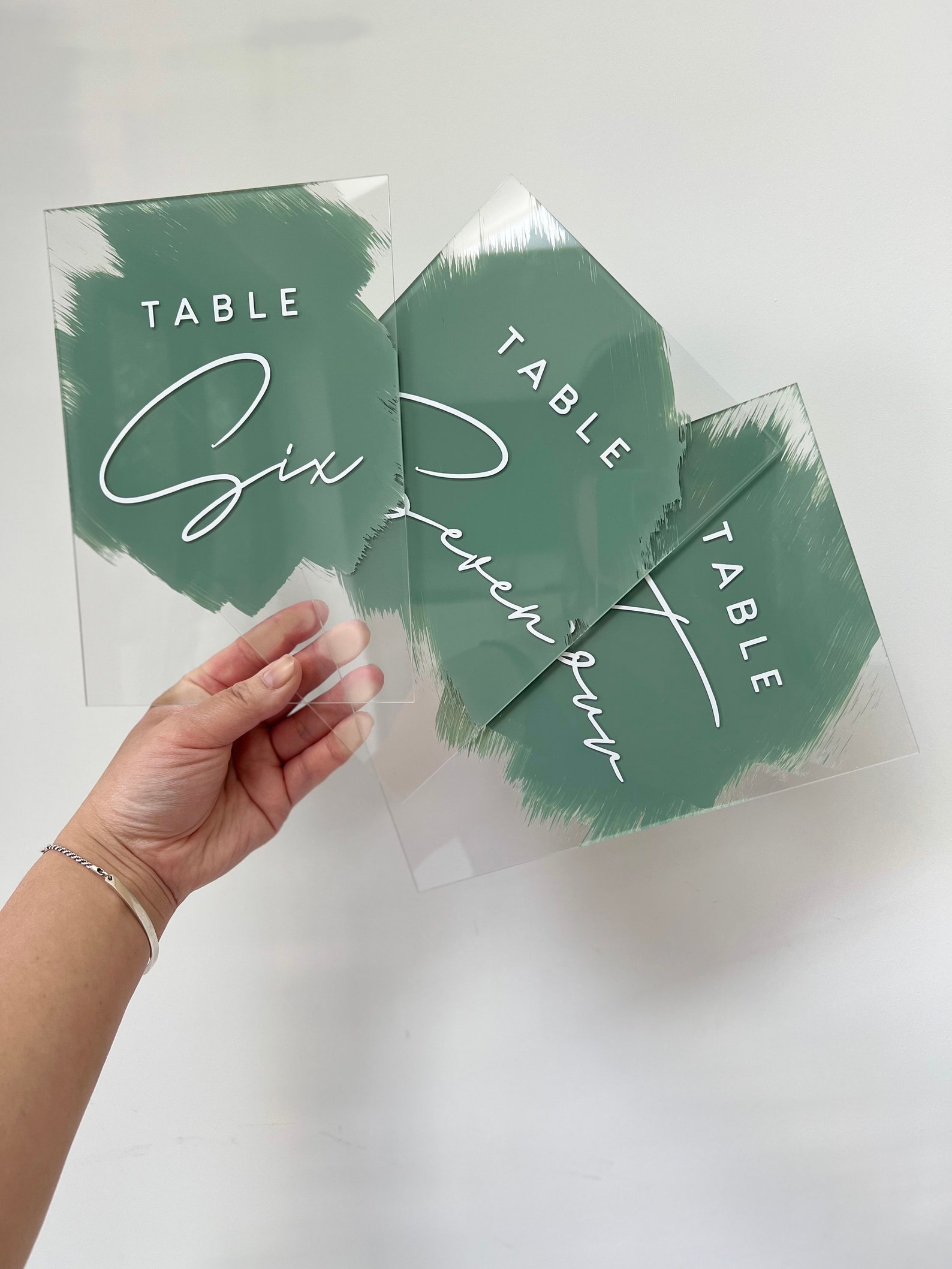 Personalised Rectangle Table Numbers Acrylic Table Numbers - Etsy UK