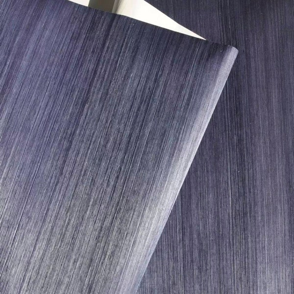 Blue Grasscloth Wallpaper - Etsy