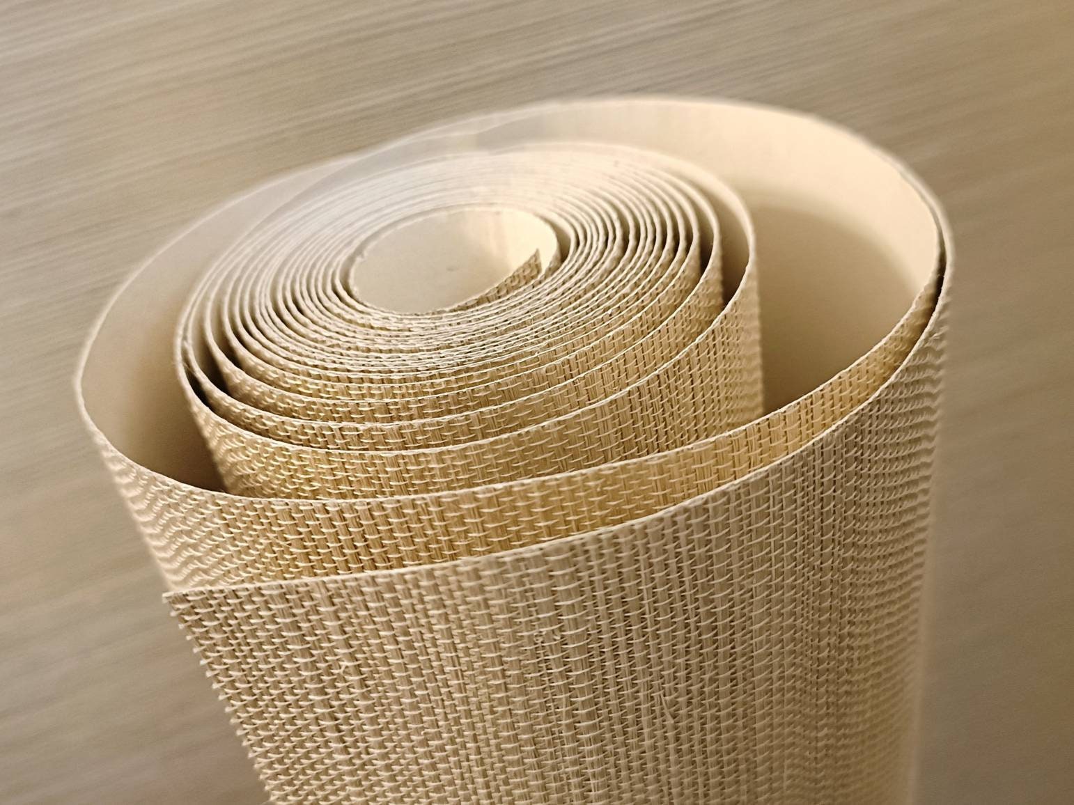 Cream & Gold Sisal Grasscloth Wallpaper: Metallic Woven Wallcovering - Etsy