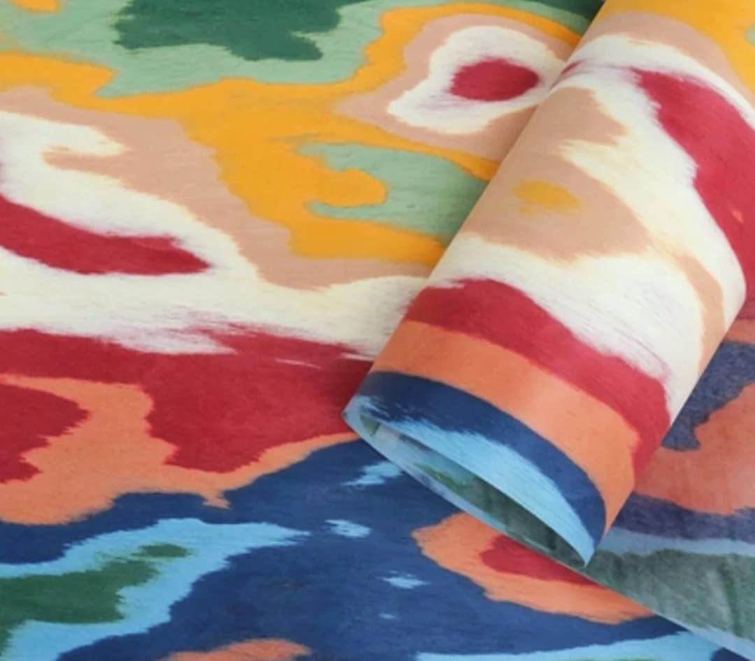 Rainbow Dyed Oak Wood Veneer: Mid-century Modern Furniture Covering - Etsy