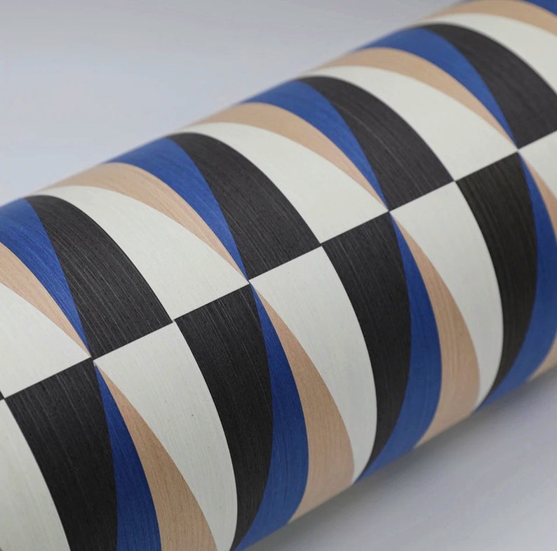 Geometric Pattern Wood Veneer for Covering Furniture/table Top Size ...