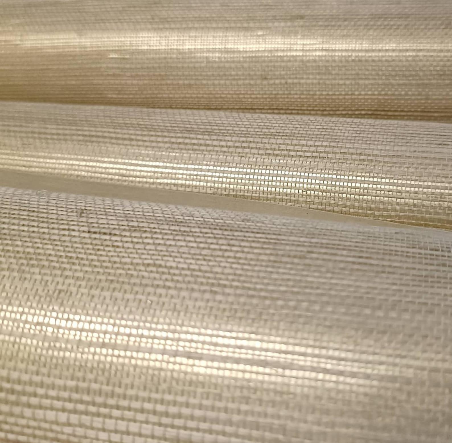 Cream & Gold Sisal Grasscloth Wallpaper: Metallic Woven Wallcovering - Etsy