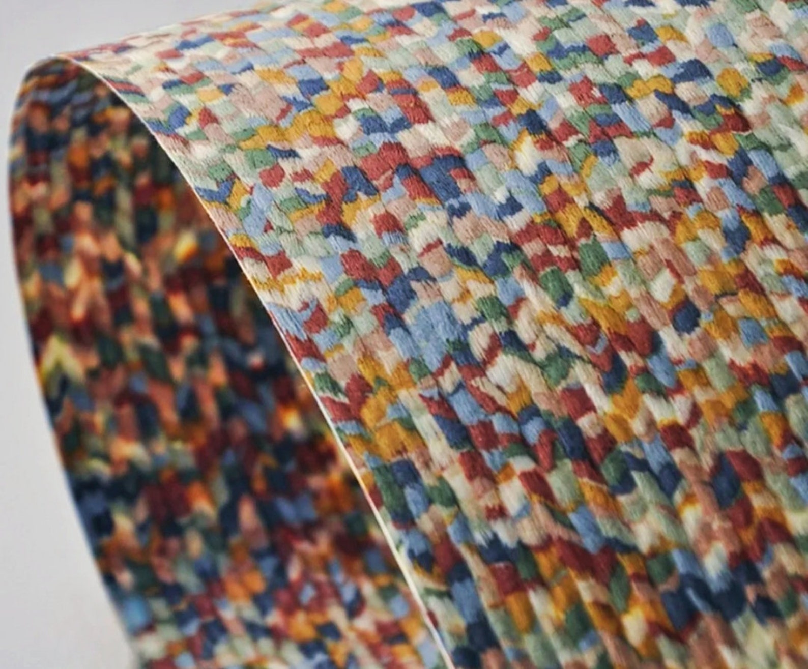 Dotty Rainbow Dyed Oak Wood Veneer Sheet, Retro Furniture Covering (2 ...