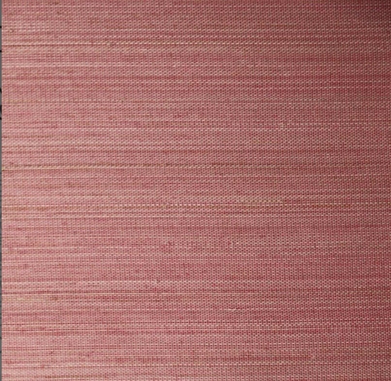 Old Rose Pink Woven Sisal Grasscloth Wallpaper/pink Grasscloth ...