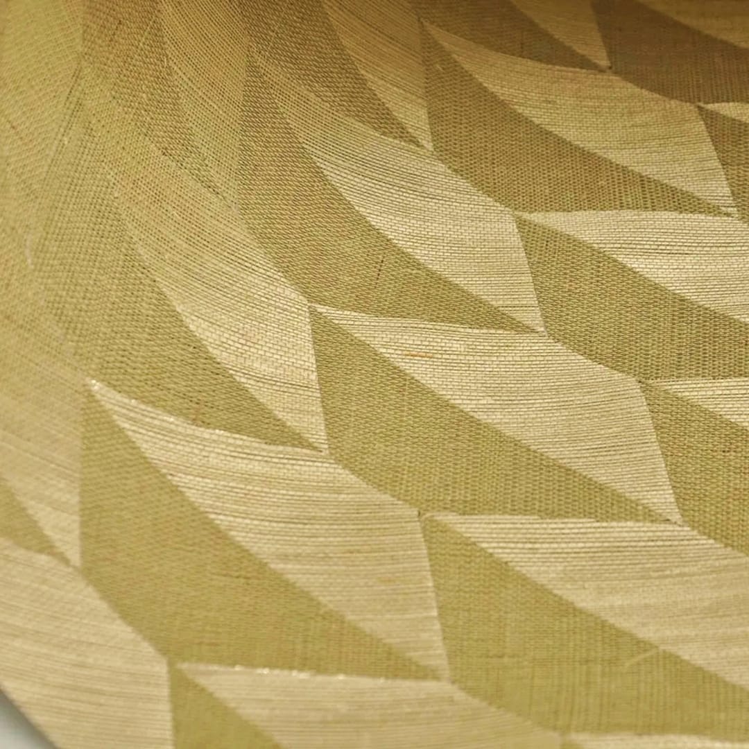Gold Diamond Patterned Sisal Grasscloth Wallpaper/gold Grasscloth ...