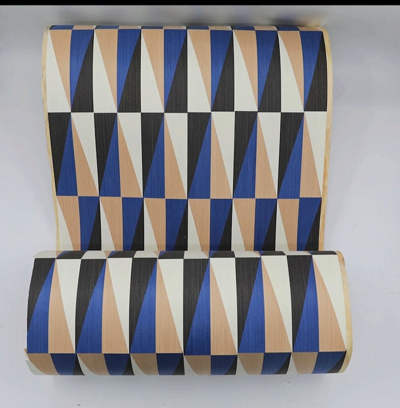 Geometric Pattern Wood Veneer for Covering Furniture/table Top Size ...